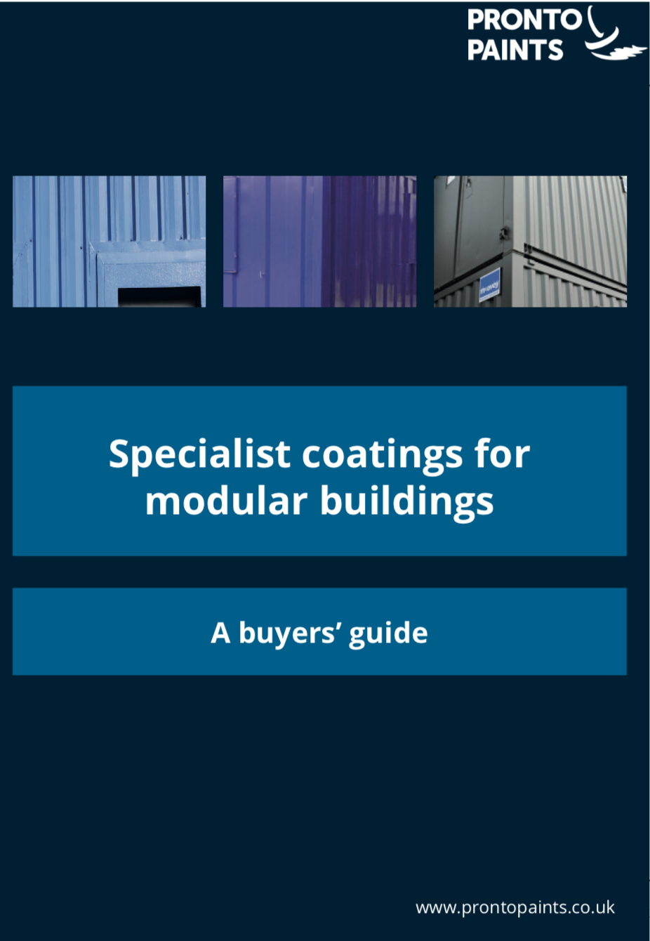 Pronto launches new buyer’s guide for specialist coatings for modular ...